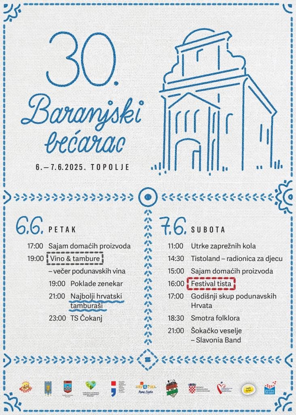 30. Baranjski bećarac – spoj plesa, vina, tambura, gastronomskih ...